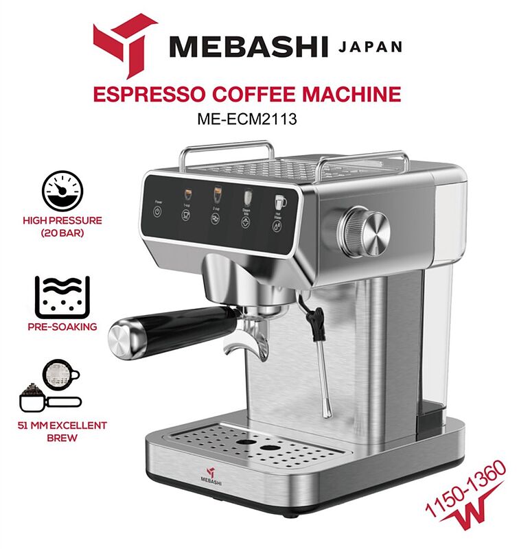 اسپرسو ساز مباشی مدل ME-ECM 2113 – فروشگاه عسلویه کالا